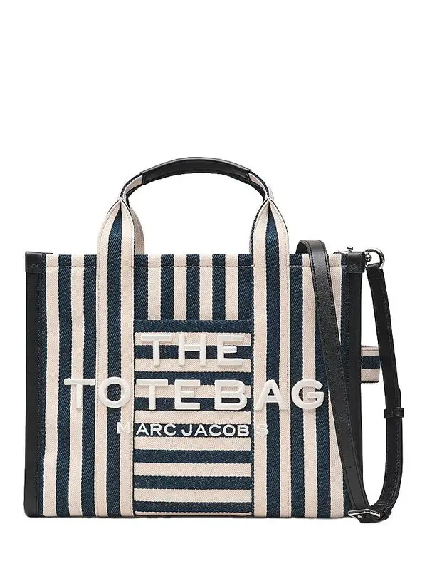 Marc Jacobs The Medium Striped Tote Bag - Blue Sea Moss