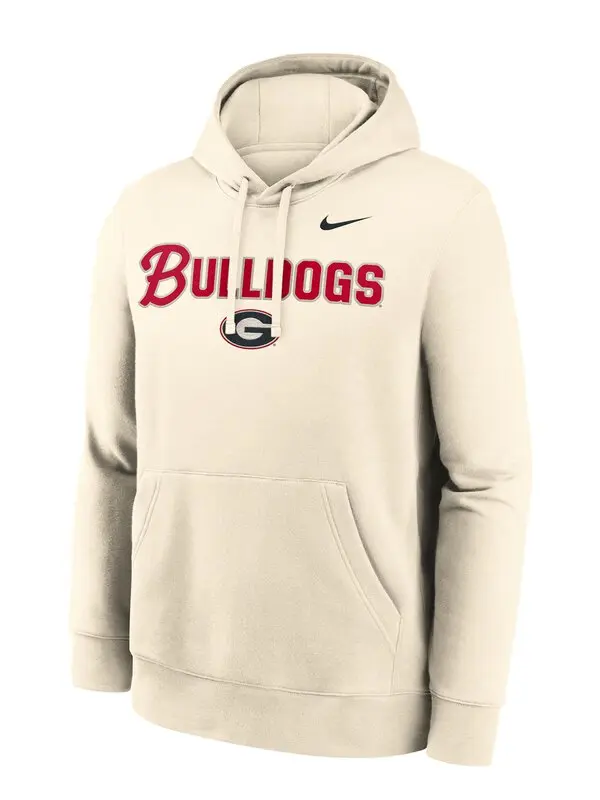 Nike Georgia Primetime Club College Pullover Hoodie - Brown