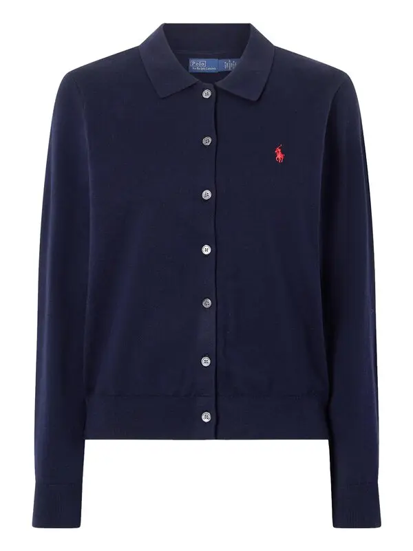 Polo Ralph Lauren Cotton-blend Cardigan - Blue