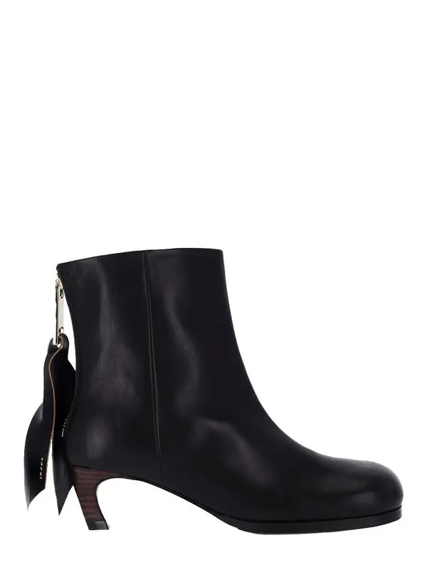 Sacai Puller Ankle Boots - Black