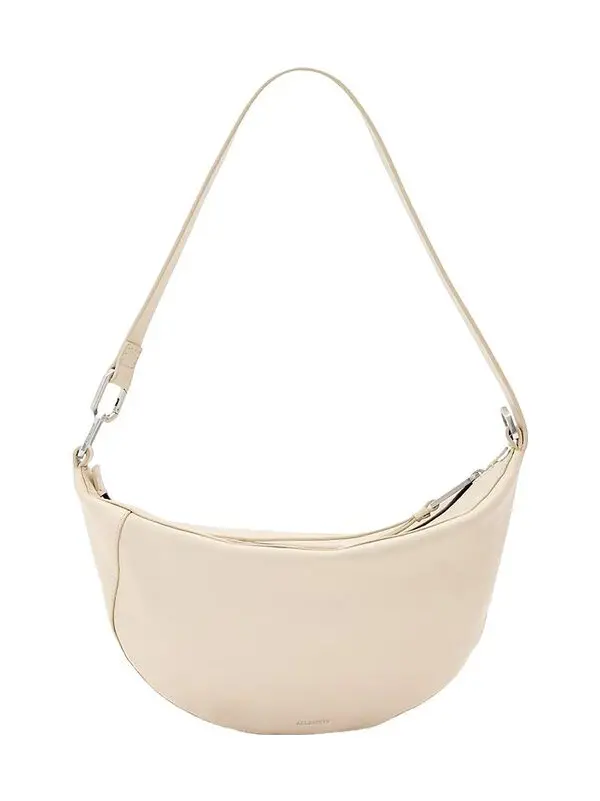 ALLSAINTS Luna Micro Leather Shoulder Bag - Gypsum White