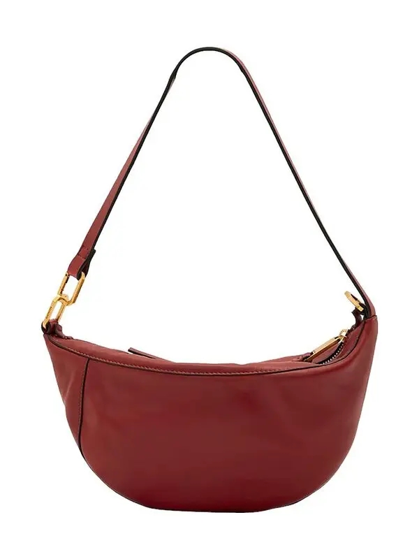 ALLSAINTS Luna Micro Leather Shoulder Bag - Pyrrol Red