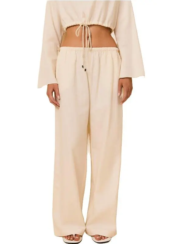 Solid & Striped Estanza Wide-leg Pant - White