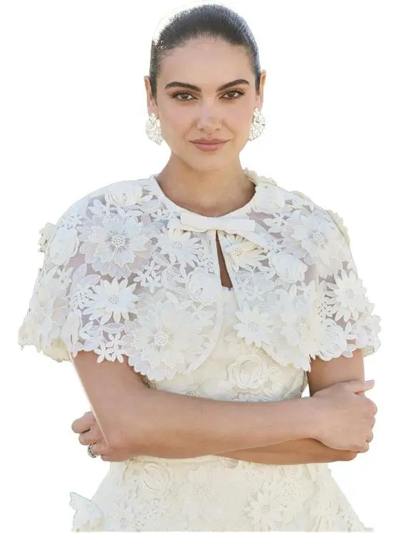 Mestiza New York Carolina Lace Capelet - Neutral