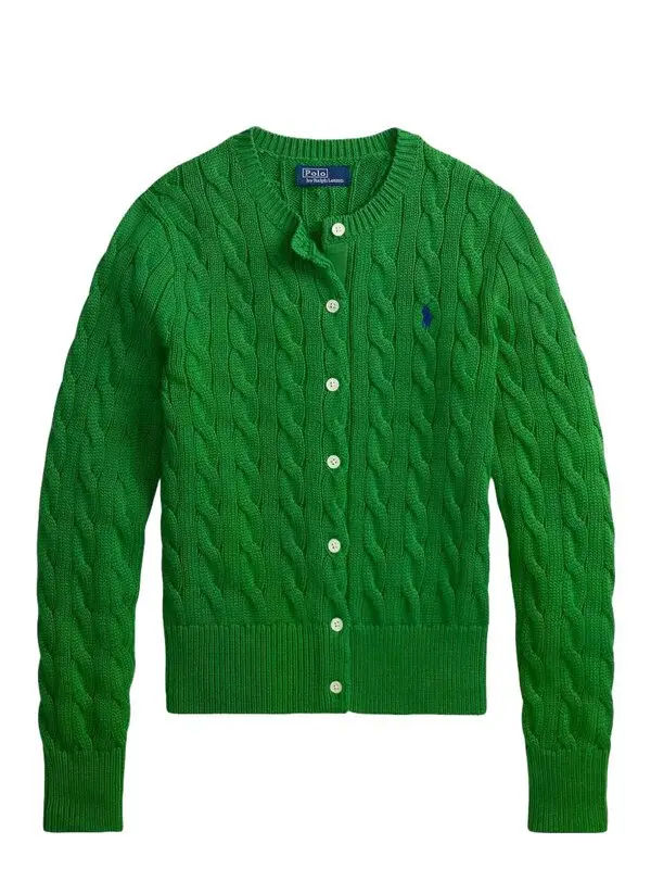 Polo Ralph Lauren Cable-knit Buttoned Cardigan - Green