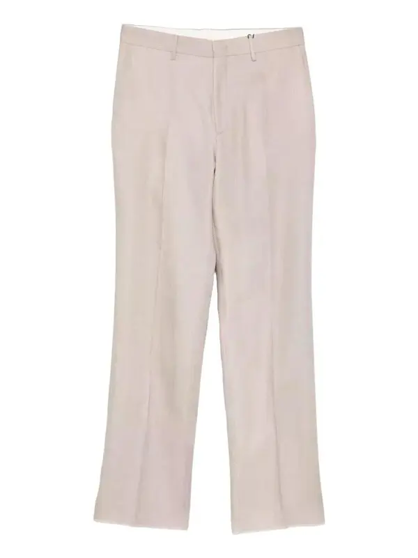 Tagliatore Straight-leg Linen Trousers - Neutrals