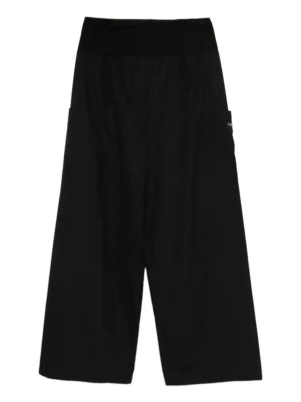 AGNES B. High-waisted Trousers - Black