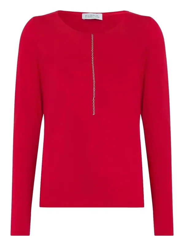 GLORIA COELHO Chain-detail Top - Red