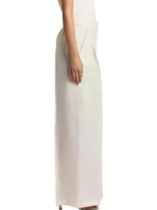 Peserico Pleated Wide Leg Trousers - White