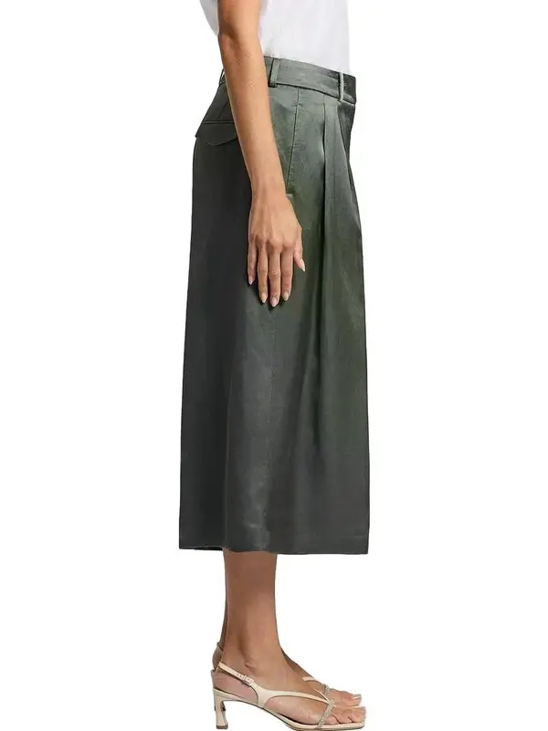 Peserico Pleated Wide Leg Trousers - Green