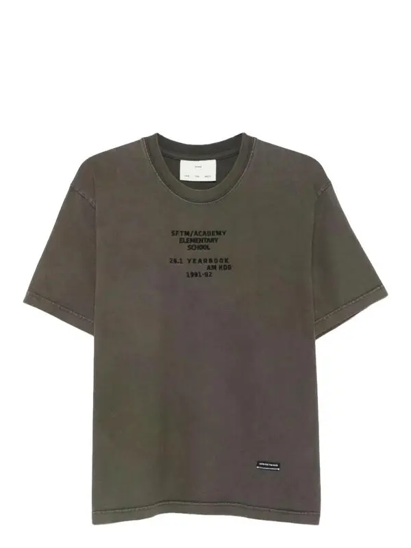 SONG FOR THE MUTE Embroidered T-shirt - Brown