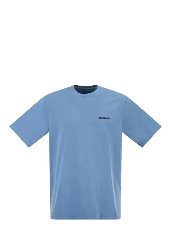 Patagonia P-6 Print Cotton T-shirt - Blue