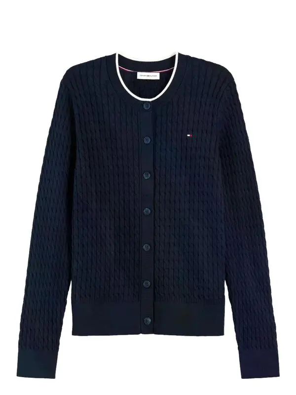 Tommy Hilfiger Cable-knit Cardigan - Blue