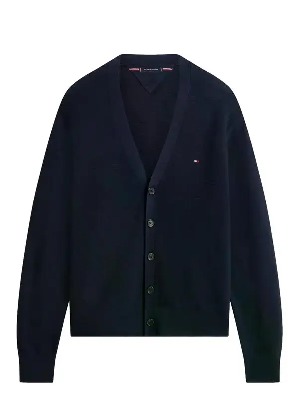 Tommy Hilfiger V-neck Button Cardigan - Blue