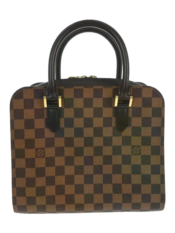 LOUIS VUITTON 1990-2000s Triana Damier Tote Bag - Brown
