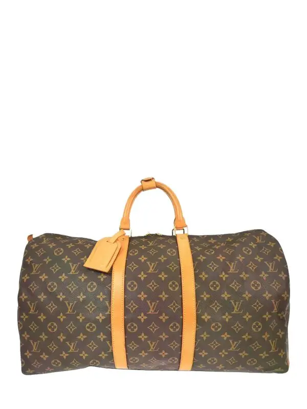 LOUIS VUITTON 1998 55 Keepall Monogram Holdall - Brown