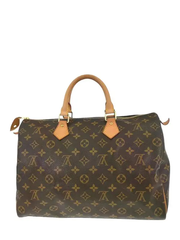 LOUIS VUITTON 2002 Speedy 35 Monogram Holdall - Brown