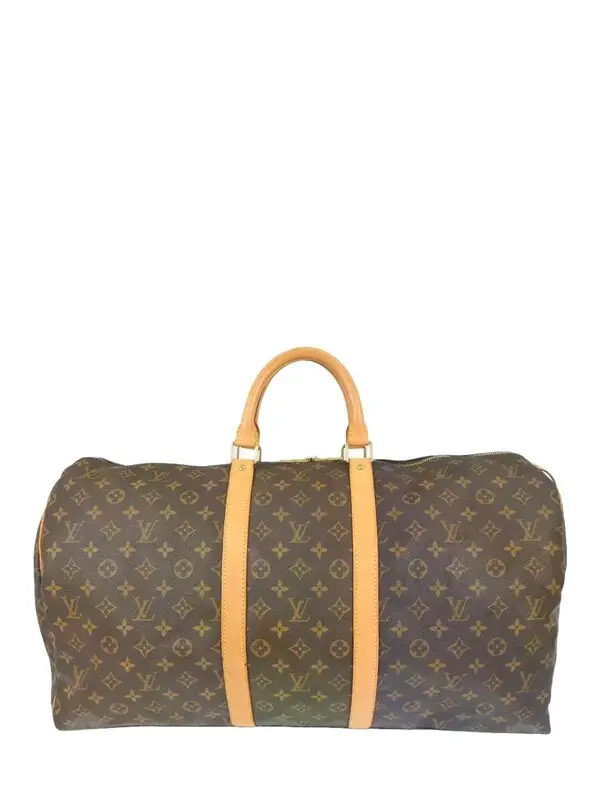 LOUIS VUITTON 2003 55 Keepall Duffle Bag - Brown
