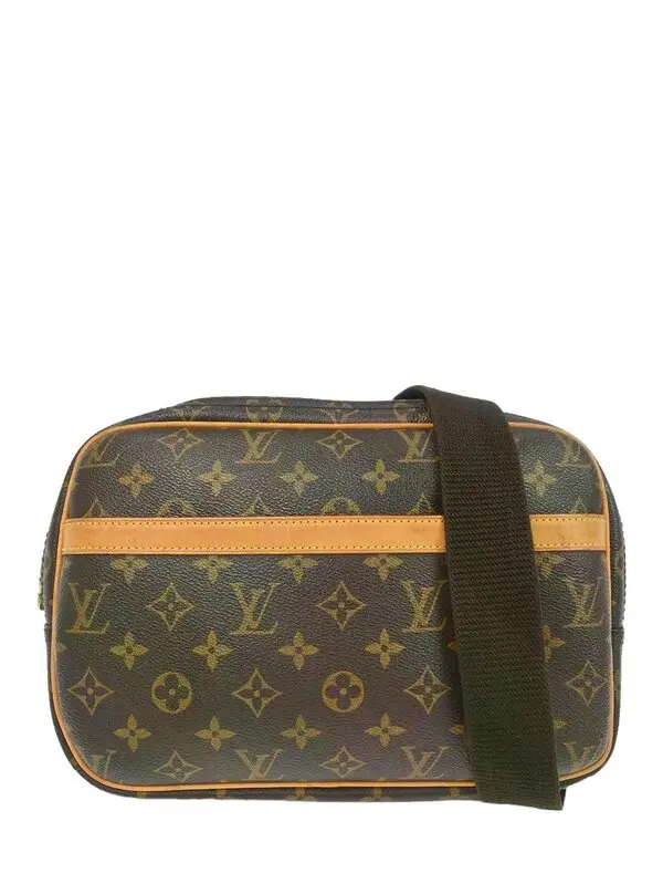 LOUIS VUITTON 2002 Pm Reporter Monogram Shoulder Bag - Brown