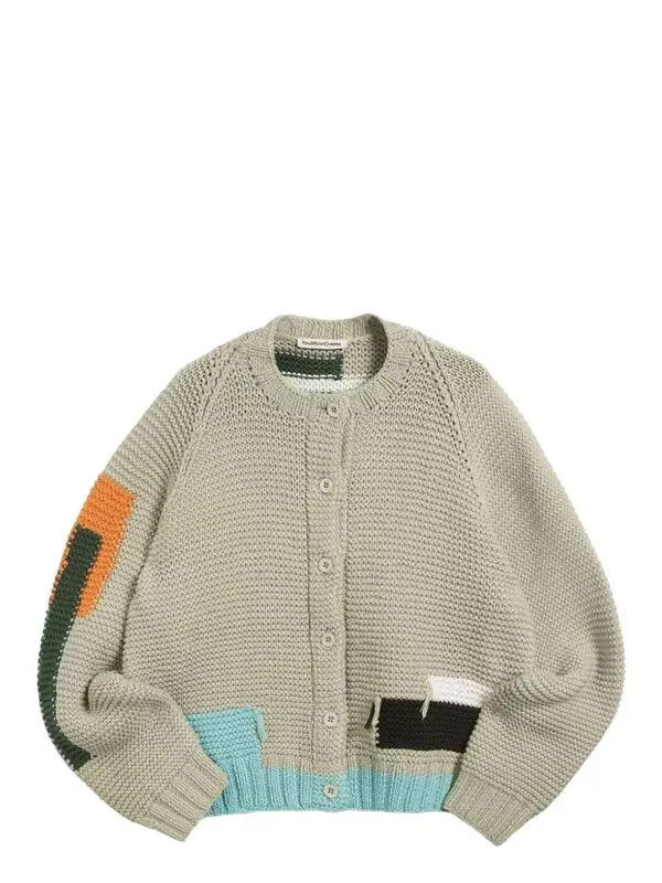 You Must Create Colour-block Cardigan - Neutrals