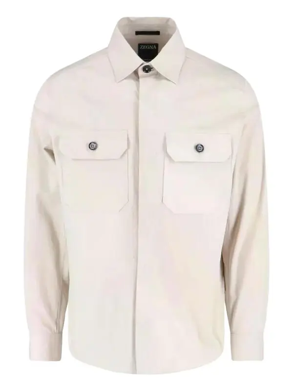 Zegna Pocket Shirt - Neutrals