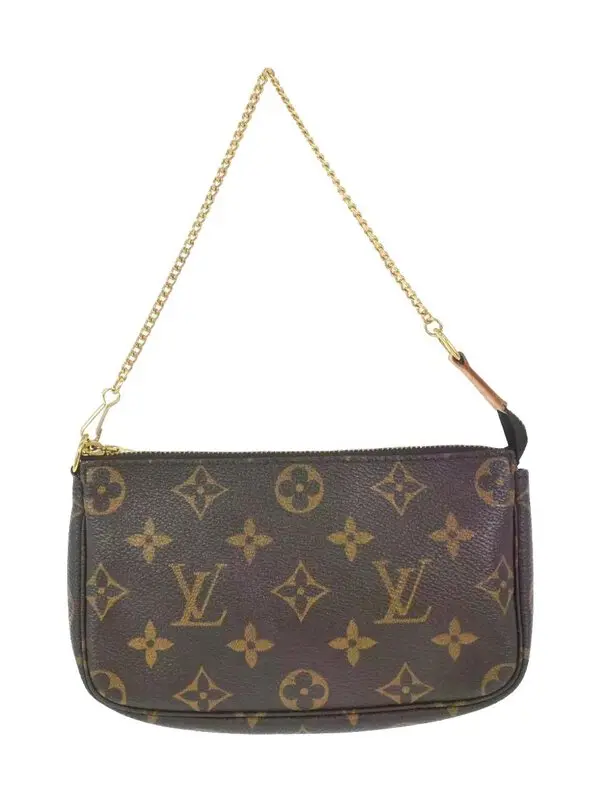 LOUIS VUITTON 2003 Monogram Pouch Bag - Brown