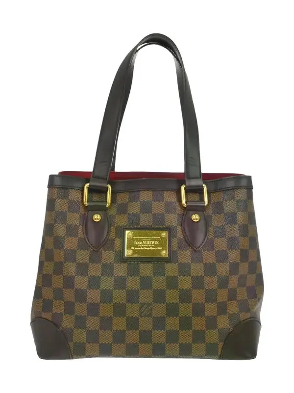 LOUIS VUITTON 1990-2000s Hampstead Pm Damier Tote Bag - Brown