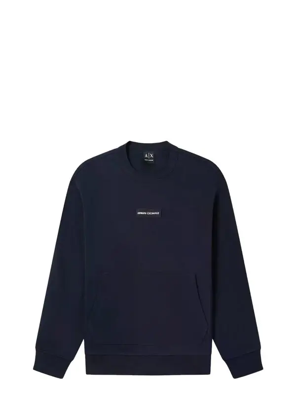 Armani Exchange Patch Pocket Sweatshirt - Blue