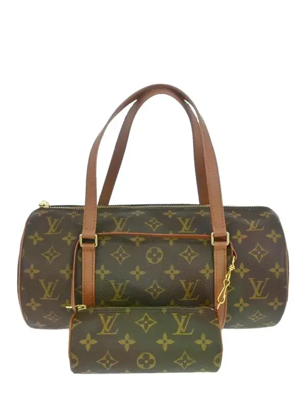LOUIS VUITTON 1997 30 Papillon Monogram Shoulder Bag - Brown
