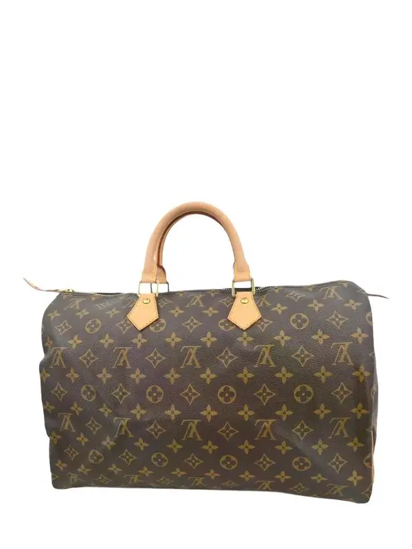 LOUIS VUITTON 2002 Speedy 40 Duffle - Brown