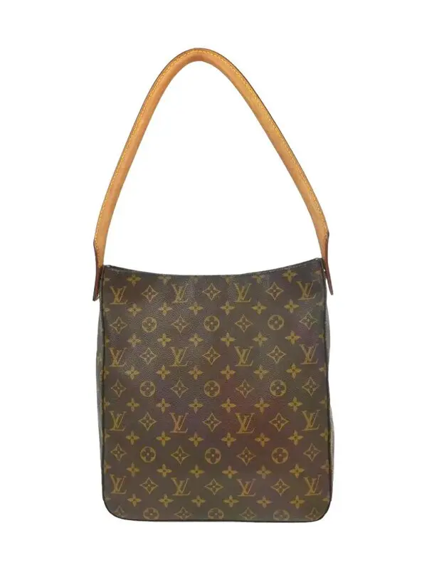LOUIS VUITTON 2002 Monogram Looping Handbag - Brown