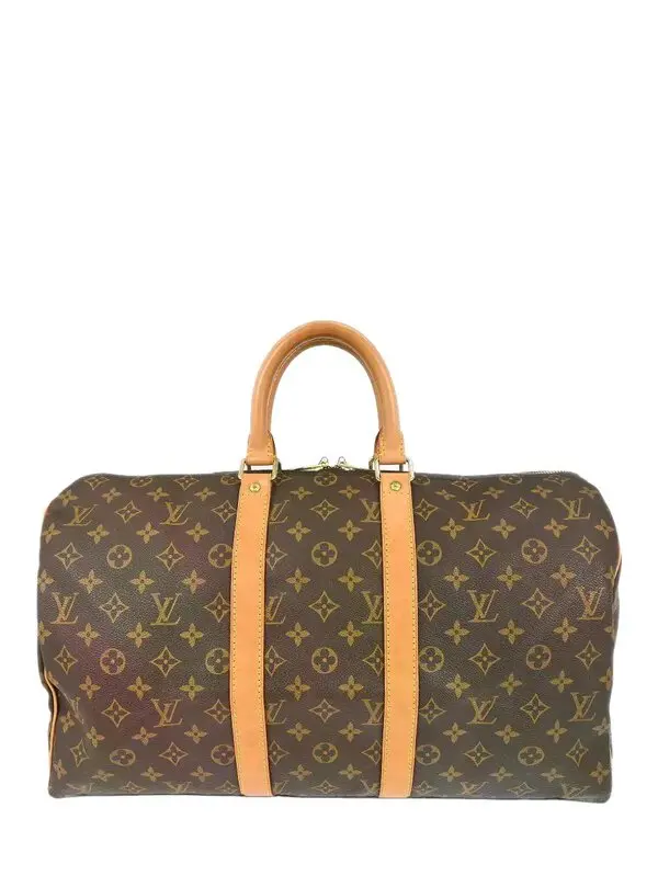 LOUIS VUITTON 2001 Monogram Duffle Bag - Brown