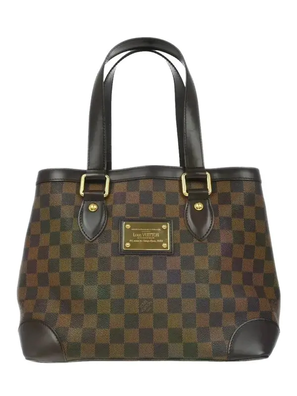 LOUIS VUITTON 2007 Hampstead Pm Tote Bag - Brown