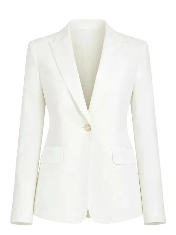 Pinko Single-breasted Blazer - White