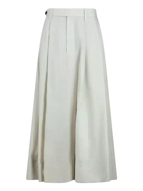 Brunello Cucinelli A-line Maxi Skirt - White