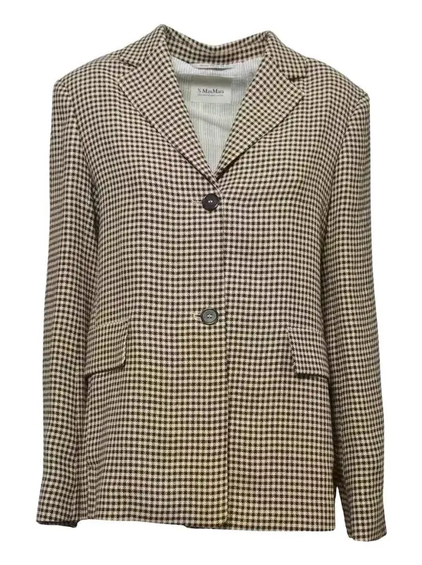 Max Mara Gita Checked Blazer - Neutrals