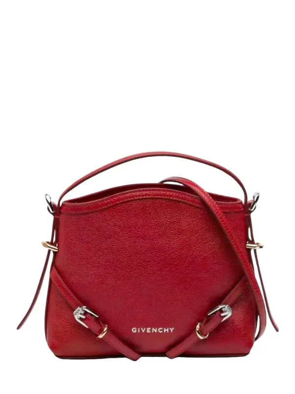 Givenchy Nano Leather Voyou Satchel - Red