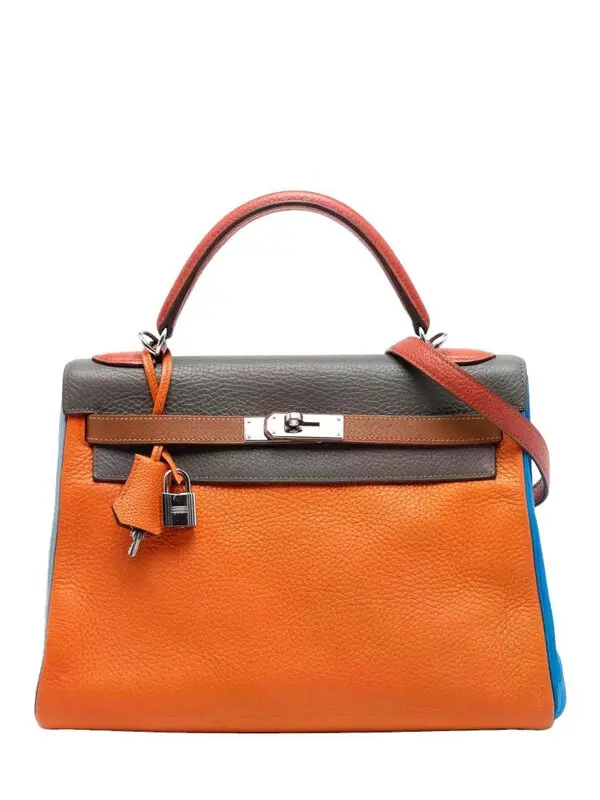 Hermès 2011 Clemence Arlequin Kelly Ii Retourne 32 Satchel - Multicolour