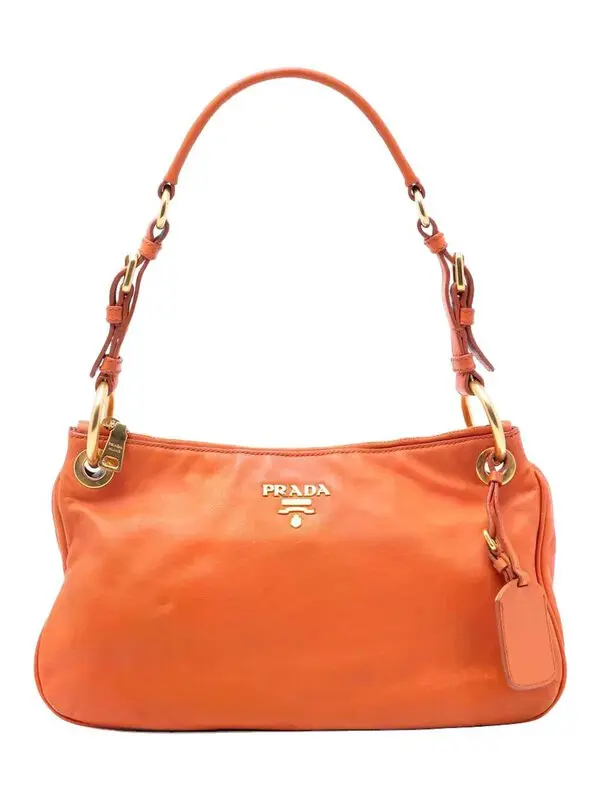 Prada Vitello Phenix Shoulder Bag - Orange