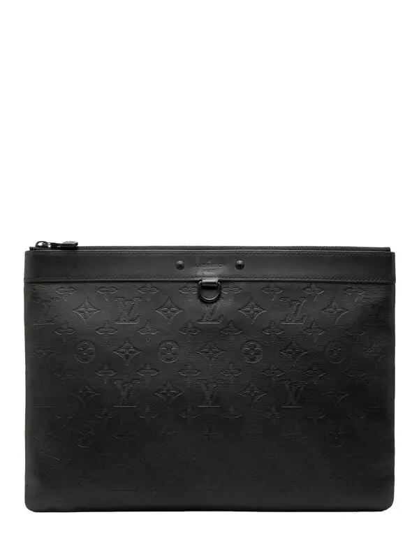 LOUIS VUITTON 2019 Monogram Shadow Discovery Pochette - Black