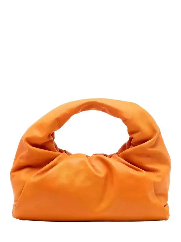Bottega Veneta Lambskin The Pouch Shoulder Bag - Orange