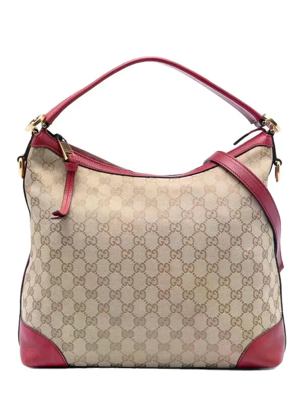 Gucci Small Gg Canvas Miss Gg Hobo Satchel - Brown