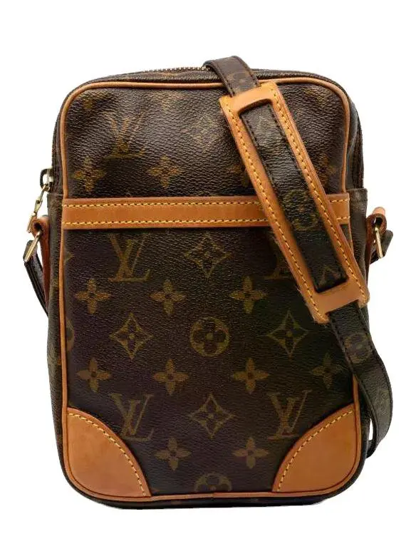 LOUIS VUITTON 2001 Monogram Danube Crossbody Bag - Brown