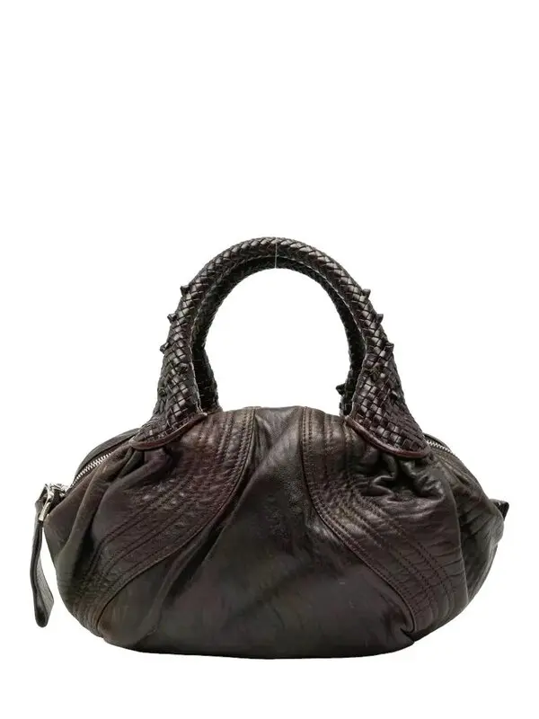 Fendi 2000-2010 Mini Leather Spy Handbag - Brown