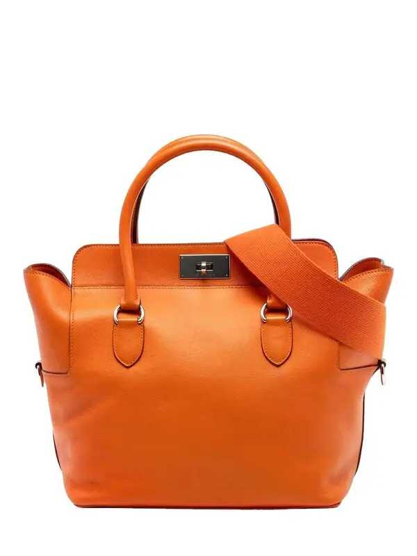 Hermès 2010-2014 Swift Toolbox 26 Satchel - Orange