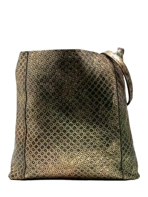 Bottega Veneta Intrecciomirage Crossbody Bag - Gold