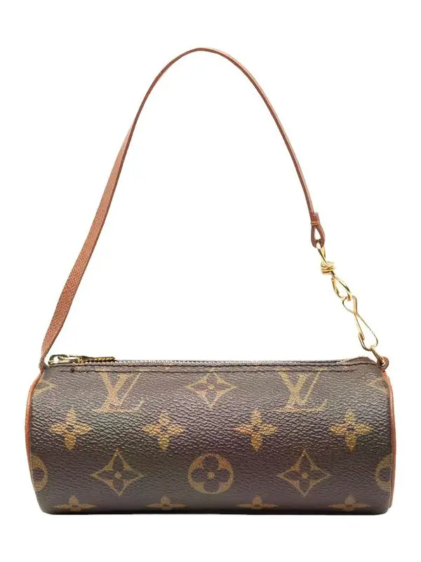 LOUIS VUITTON 1990-2025 Monogram Papillon Pochette - Brown