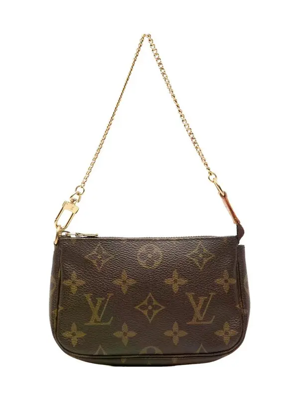 LOUIS VUITTON 2005 Monogram Mini Pochette Accessoires - Brown
