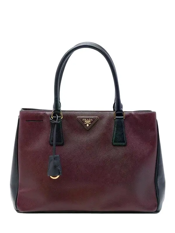 Prada Galleria Saffiano Satchel - Red