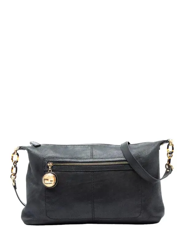 Fendi Leather Crossbody Bag - Black